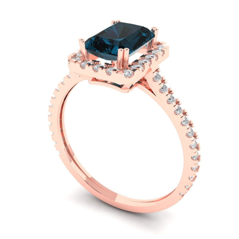 3.1 ct Princess Cut Clear Crystal 18k Yellow Gold Engraving Statement ...
