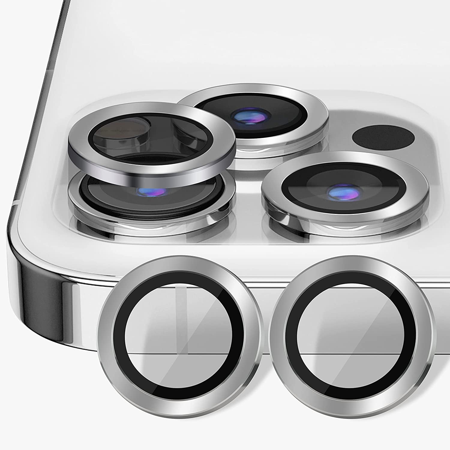 [3+1] iPhone 13 Pro & iPhone 13 Pro Max Camera Lens Protector - 4PC Set ...