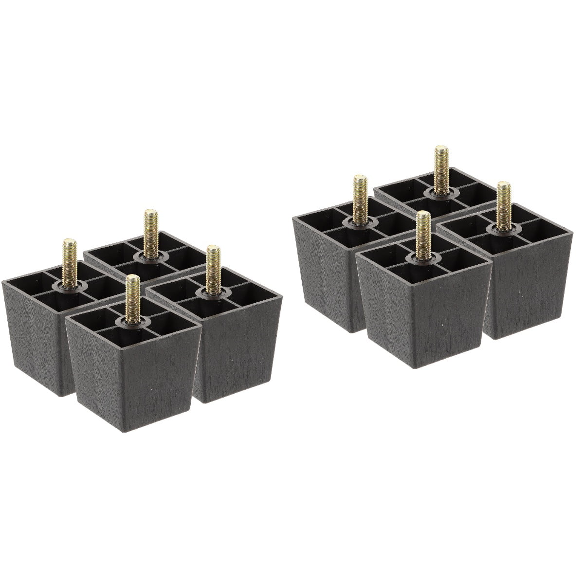 3.1 inch Plastic Furniture Legs, Couch Legs Black Sofa Legs Set of 8 ...