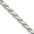 3.1 mm Sterling Silver Flat Rope Chain, White - Walmart.com