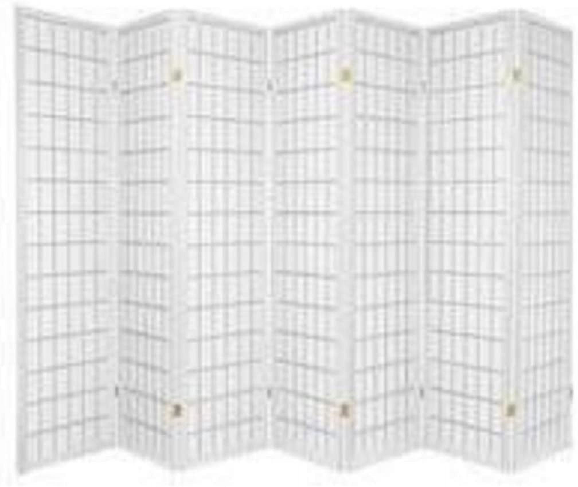 3-10 Panel Room Divider Square Design White (3 Panel) - Walmart.com