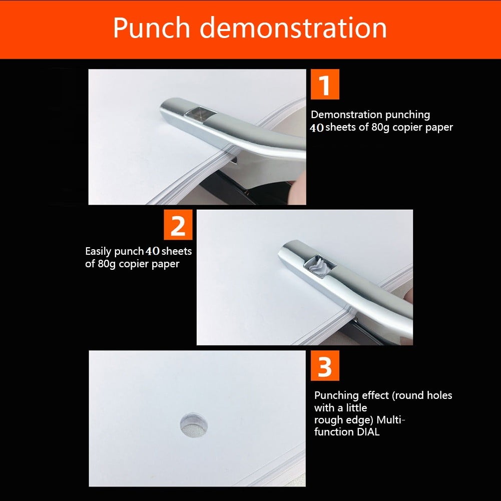 3-10Mm Hand-Held Circle Round Single Hole Punch Paper Punch for Id ...
