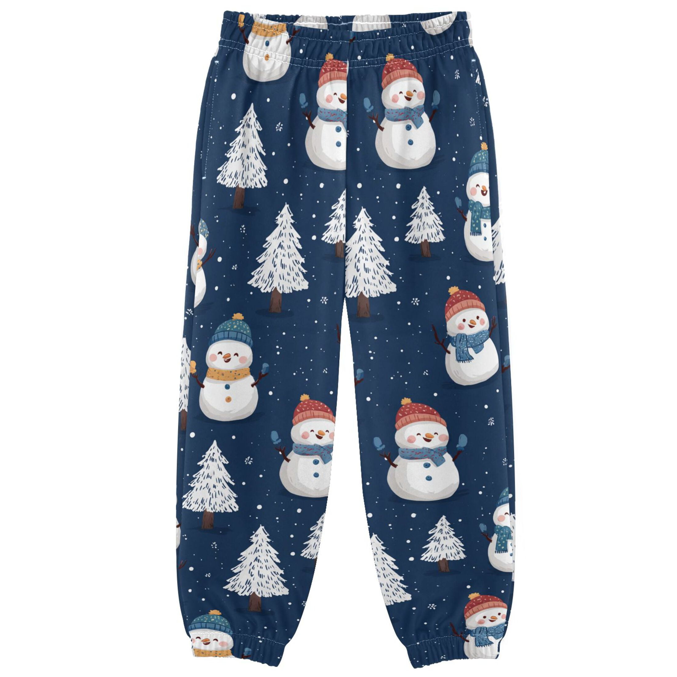 3-10T Pants Cartoon Snowmen Cool Casual Sweatpants Joggers - Walmart.com