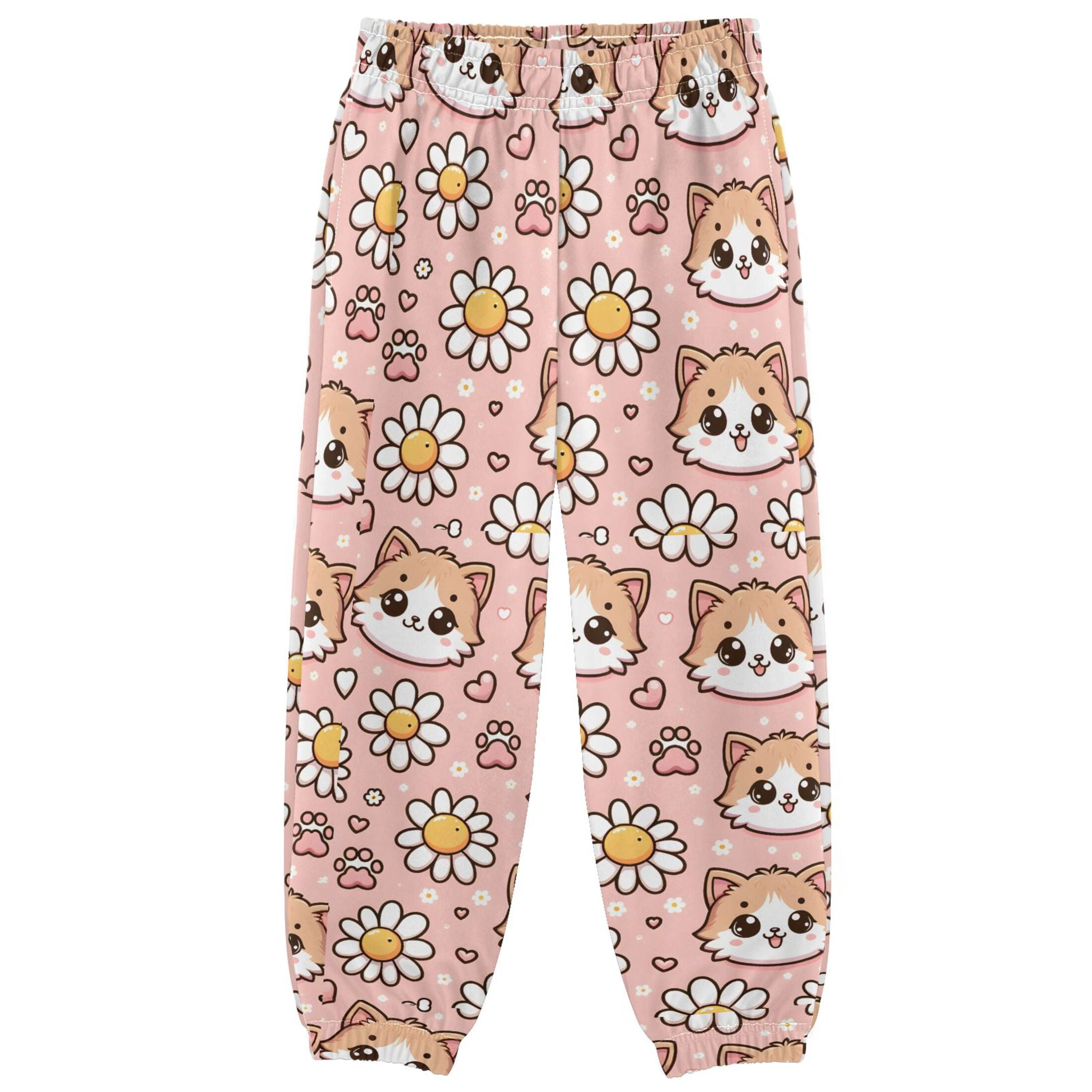 3-10T Pants Cat Kitten Head Cool Casual Sweatpants Joggers - Walmart.com