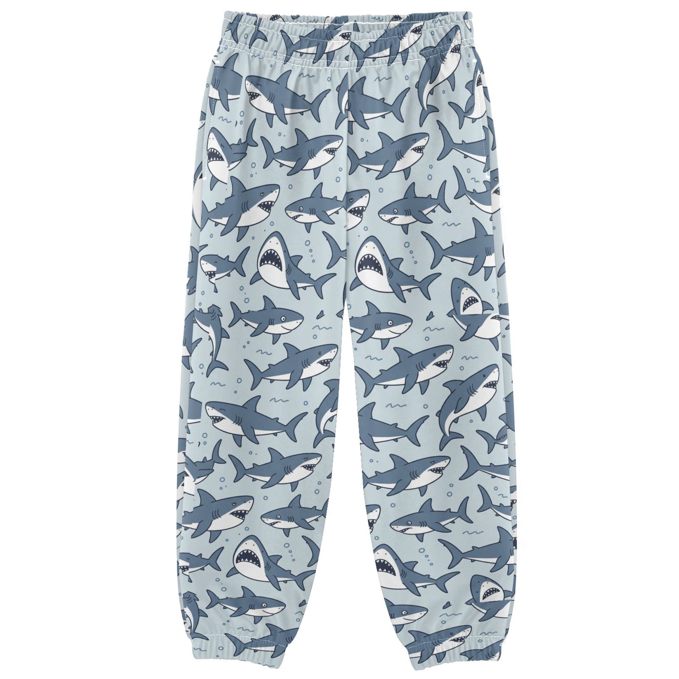 3-10T Pants Cute Sharks Sea Animal Cool Casual Sweatpants Joggers ...