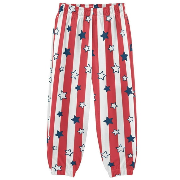 3-10T Pants Usa Flag 4th July American Red White Blue Star Stripes 9 ...