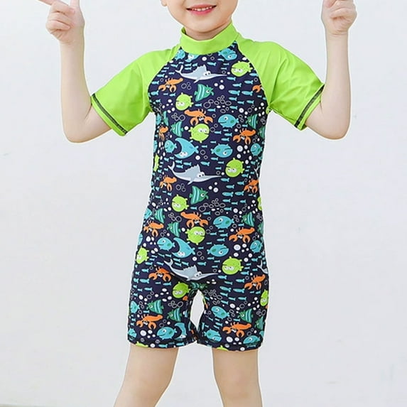 3-11Years Boys And Fashionable And Cute Big Fish Print Sunscreen Short ...