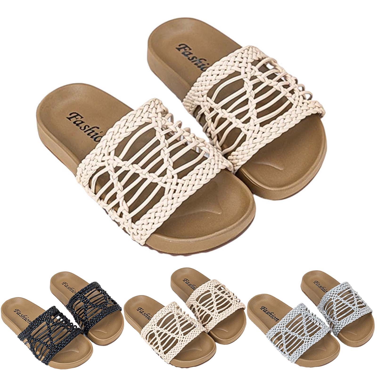 (3-11Years) Kids Summer Fashion Woven Hollow Out Slide Sandals ...