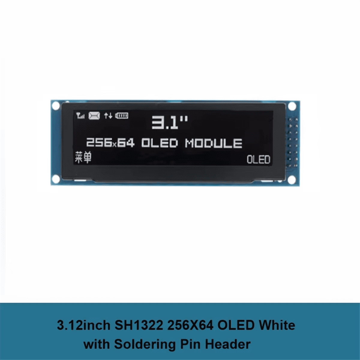 3.12 Inch OLED Display 256x64 SSD1322 Driver Graphic LCD Module Parallel/SPI Soldering Pin for ...