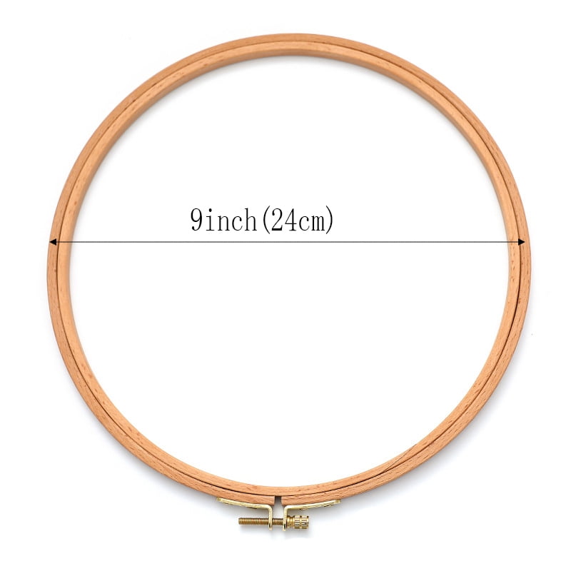 3-12 inch Wooden Embroidery Frame Oval Embroidery Hoop Ring Cross ...
