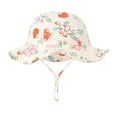 3-12M Baby Sun Hat Fashion Bucket Hat Anti-Wind Sun Protective Panama ...