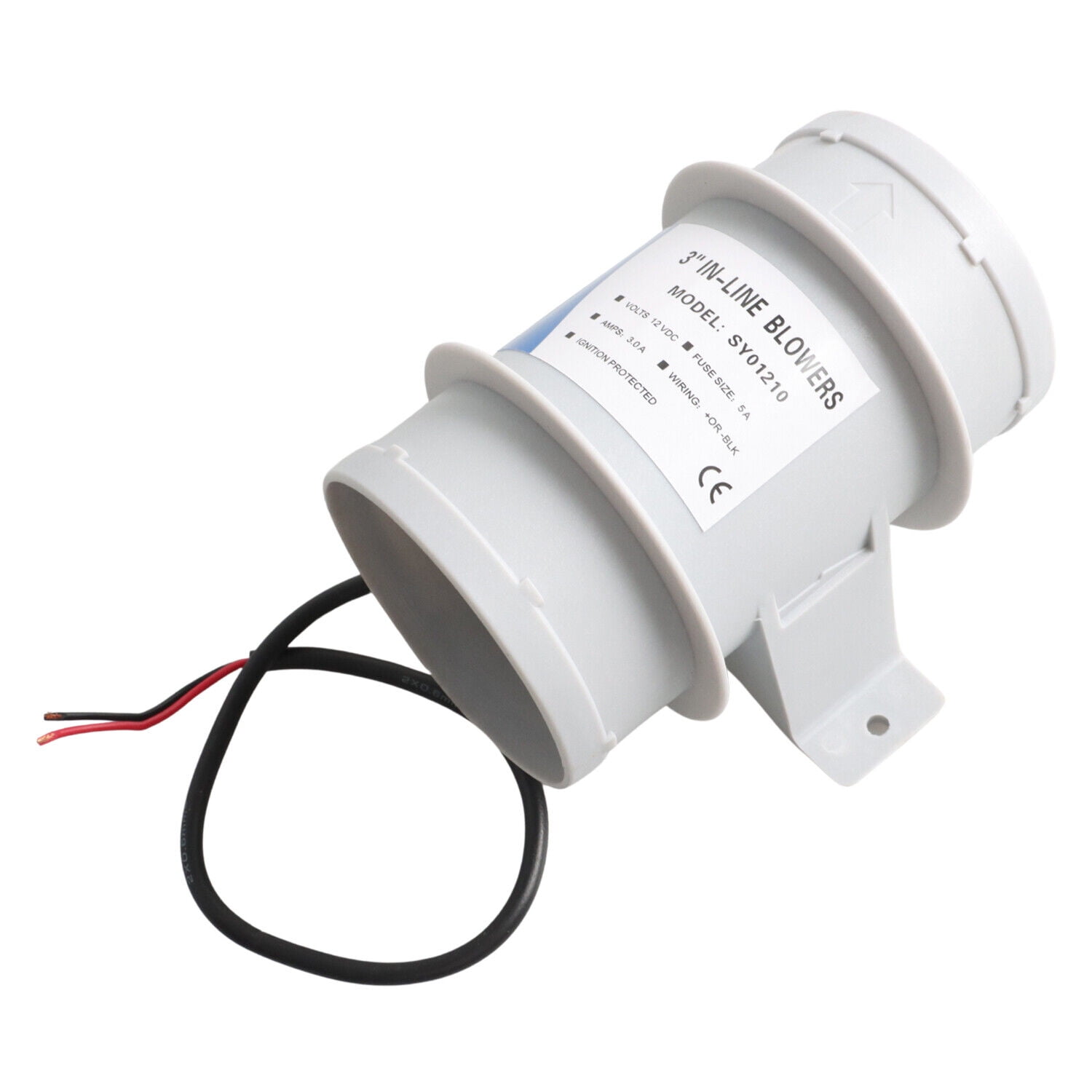 3" 12V In Line Bilge Air Blower Fan Ventilation for Marine Boat ...