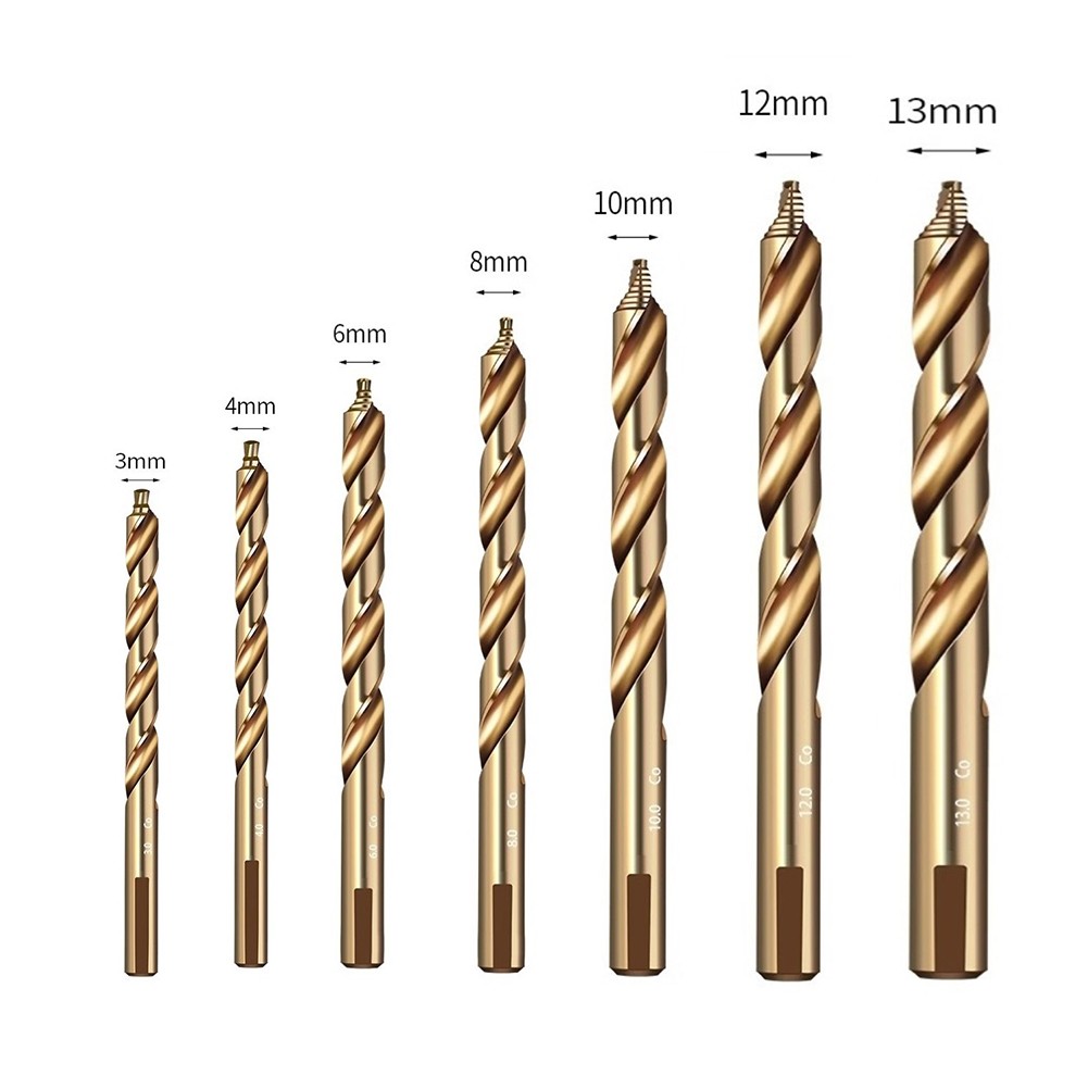 3-13Mm Cobalt Straight Step Drill Bit Stainless Steel Hole Cutter Drill ...
