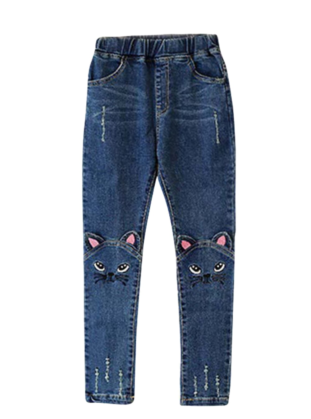 3-13Years Girls' Denim Jean Child's Super Skinny Jeans Soft Stylish ...
