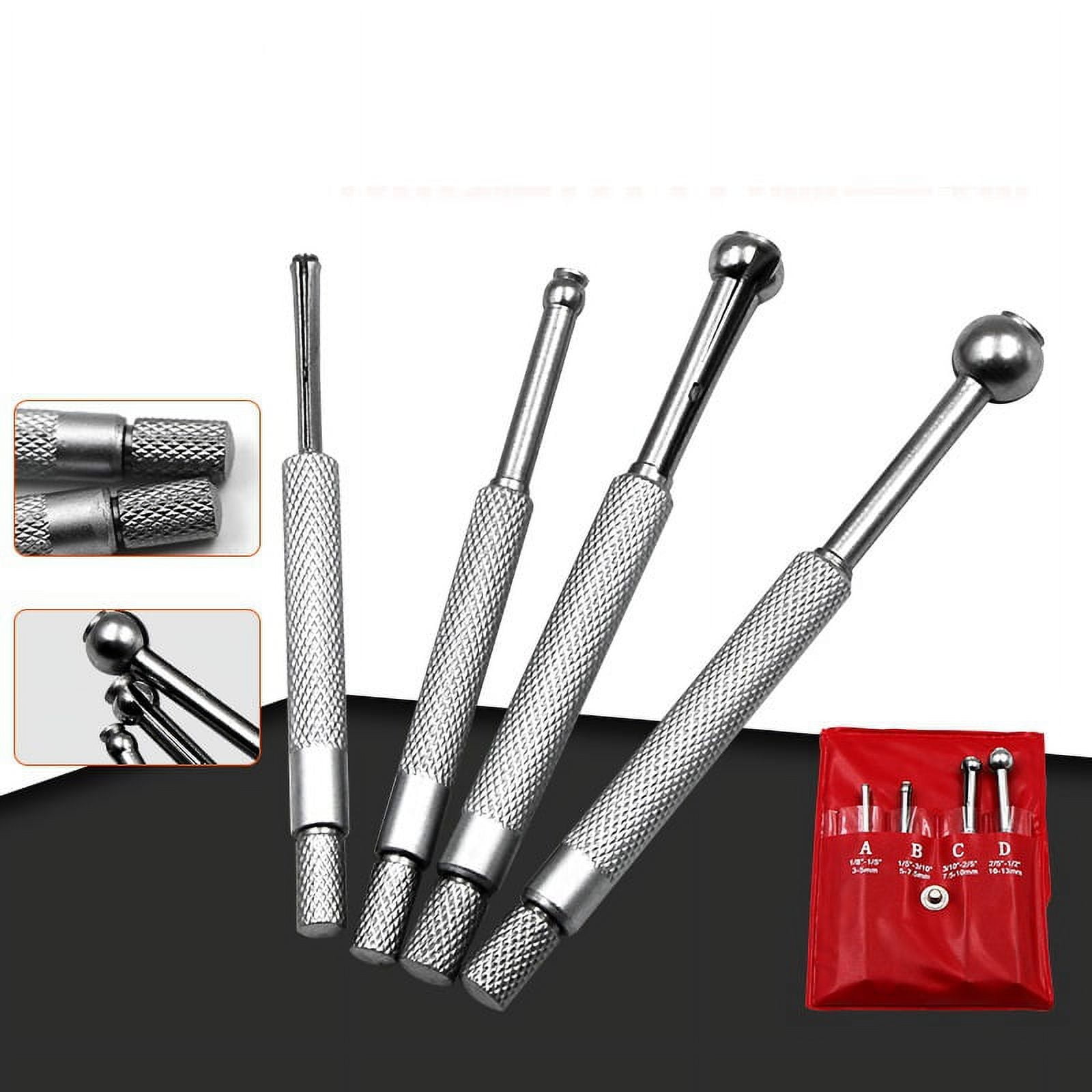 3-13mm 4-Piece Set Adjustable Inner Diameter Gauge Telescopic Hole ...