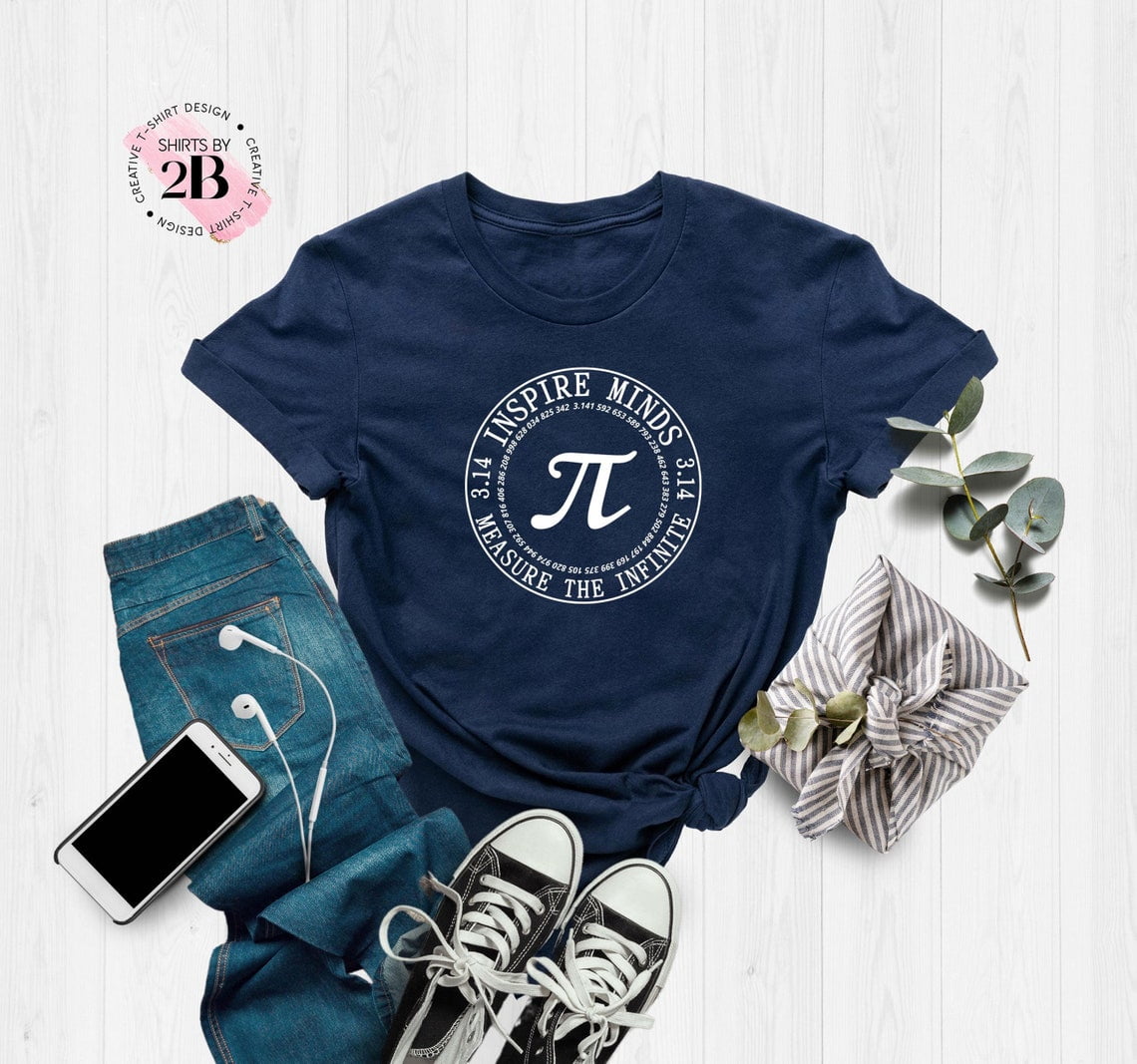 3.14 Pi Day Inspire Minds Shirt, Pi Symbol T-Shirt, Math Teacher Gift, Nerdy Pi Day Outfit, Math ...