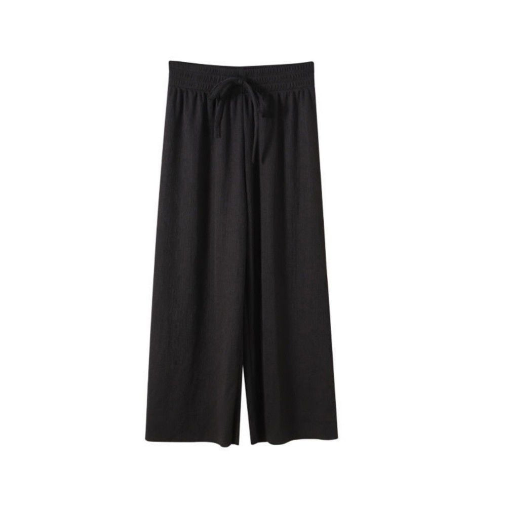 3-14 Years Girls Wide Leg Pants High Elastic Loose Waist Casual Flowy ...
