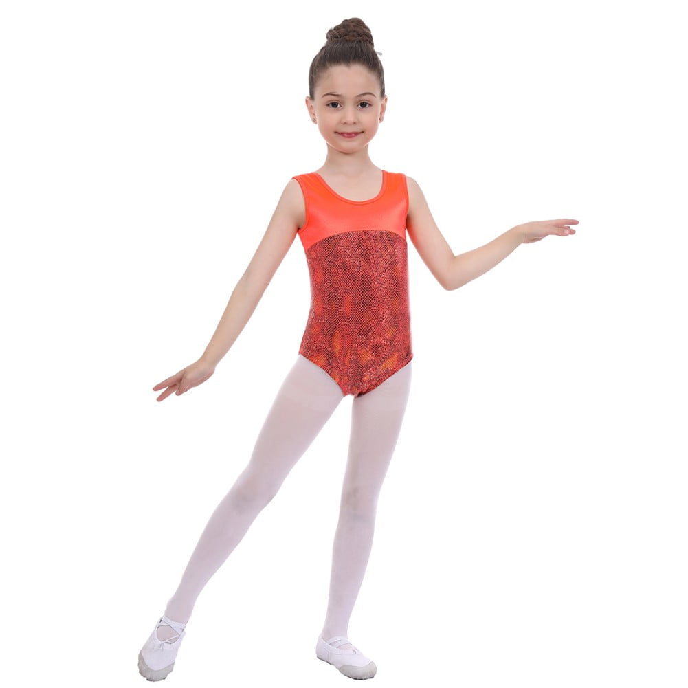3-14 Years Kids Girls Gymnastics Leotard Sleeveless Fitness Outfit ...