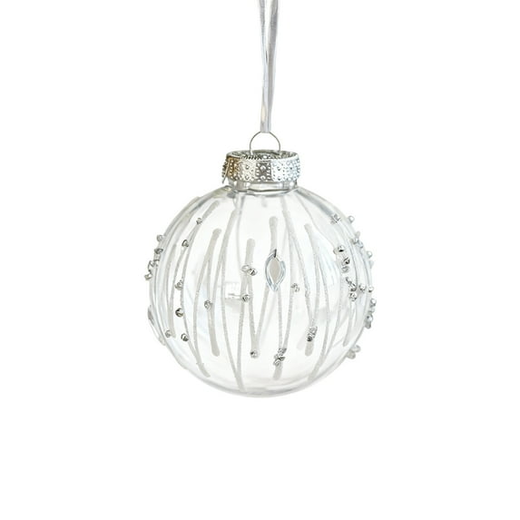 3.14Inch Large Clear Ball Ornaments, Clear Plastic Christmas Balls ...