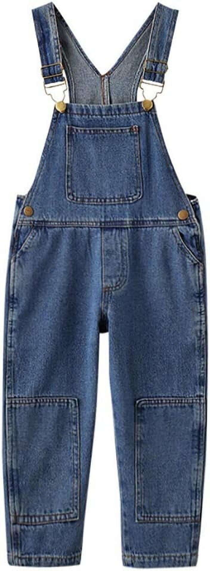 3-14Years Girls Jumpsuit Denim Overalls for Kids Big Kid Bib Overalls ...