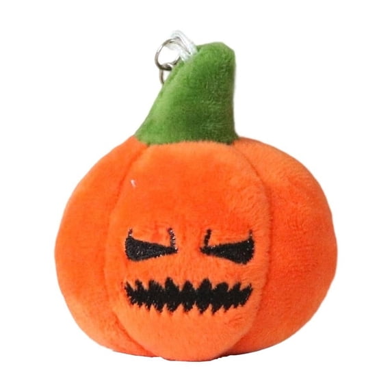 3.15 Inch Mini Jack O Lantern Plush Keychain, Cute Small Pumpkin ...