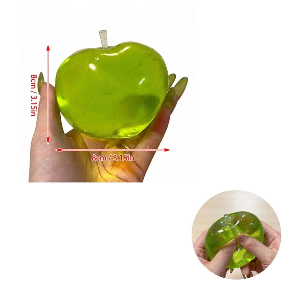 3.15" Squishy Slow Rise Malt Green Apple, Sugar Ball Soft Sensory ...