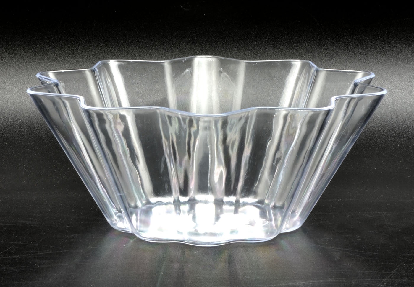 Way To Celebrate Plastic Wavy Candy Dish, 3.15 inch, Reusable Serving ...