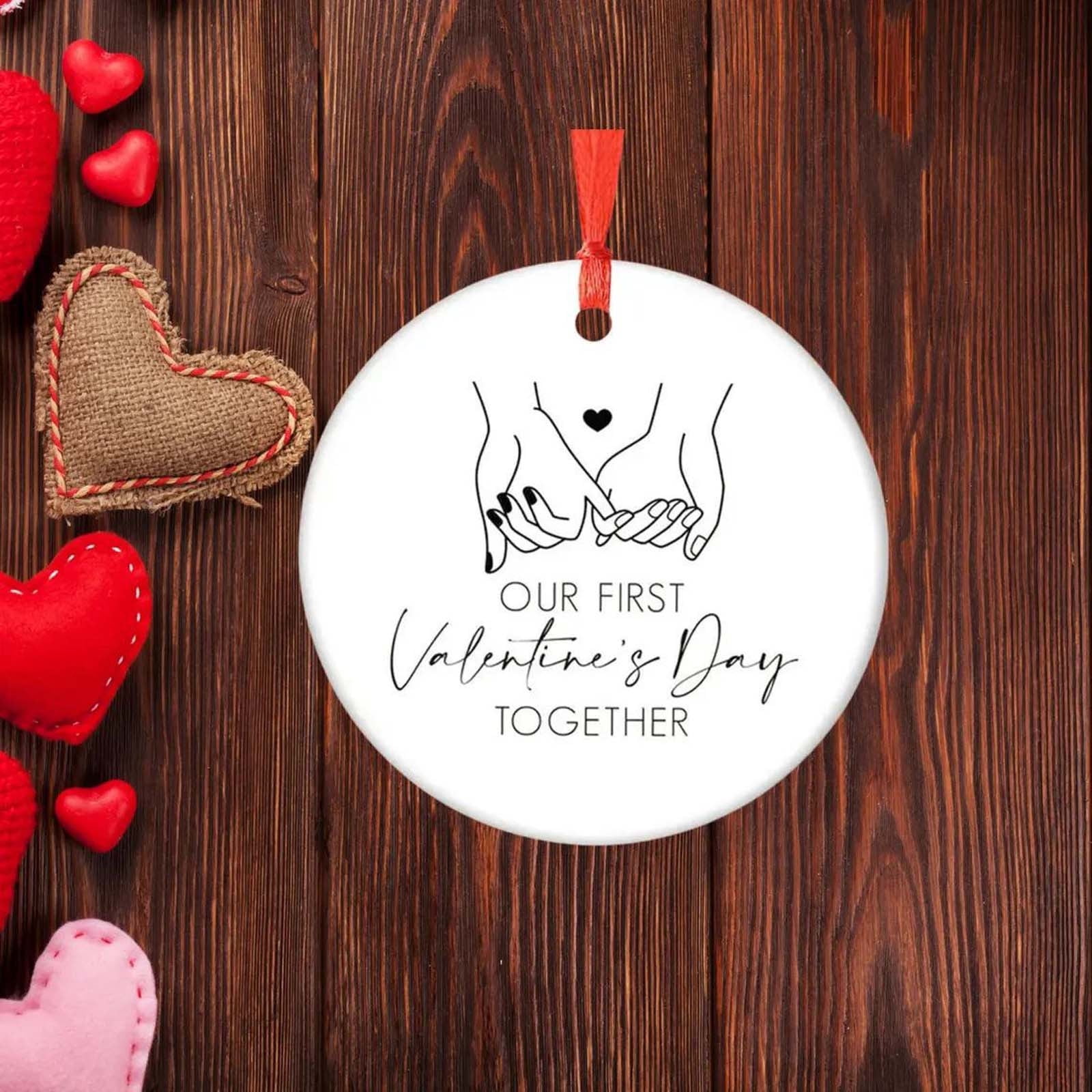 3.15IN Heart-shaped Acrylic Valentine's Day Ornaments Romantic Love ...