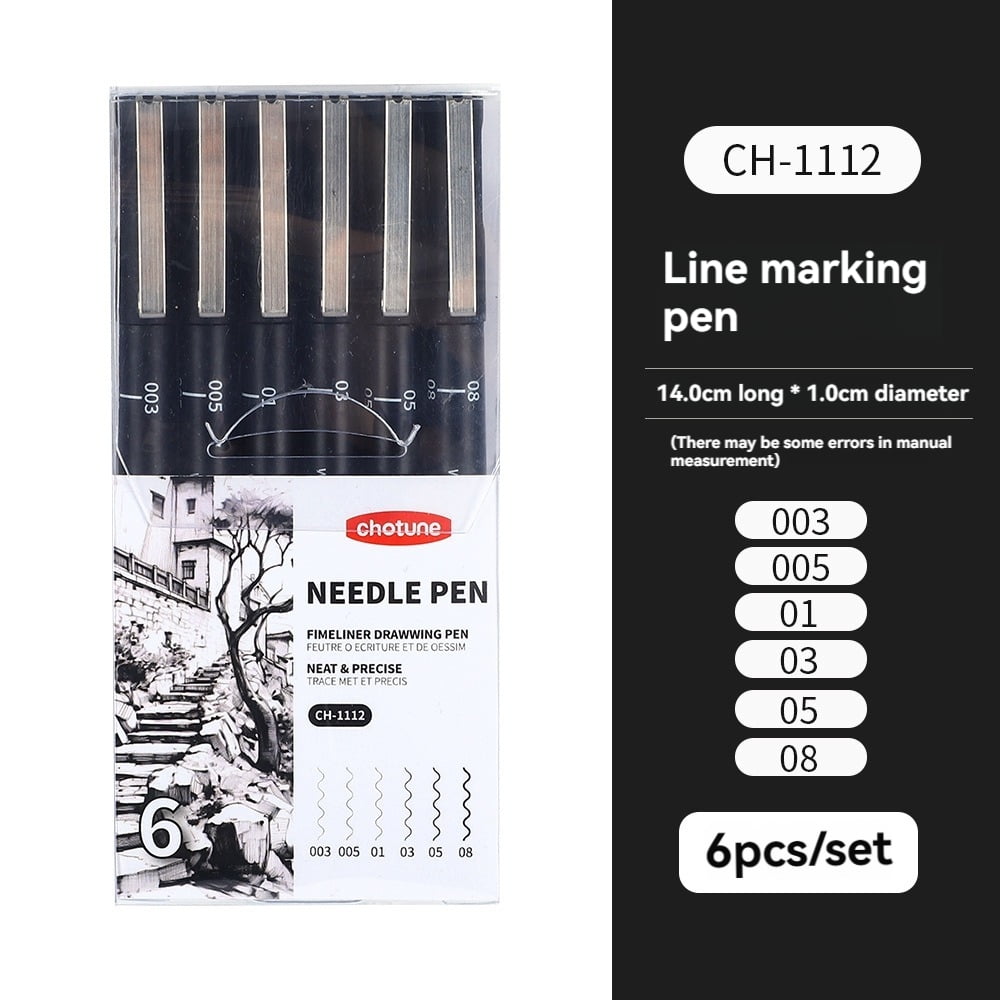 3/15Tip Black Pigment Micro-Pen Fineliner Ink Pens,Drawing Artist ...