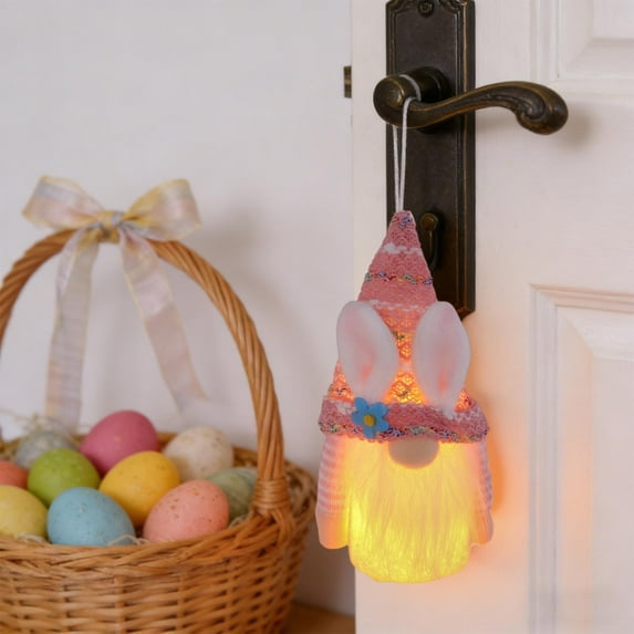 3.15x3.15x2.36in Lighted Bunny Easter Gnome,Easter Luminous Faceless ...