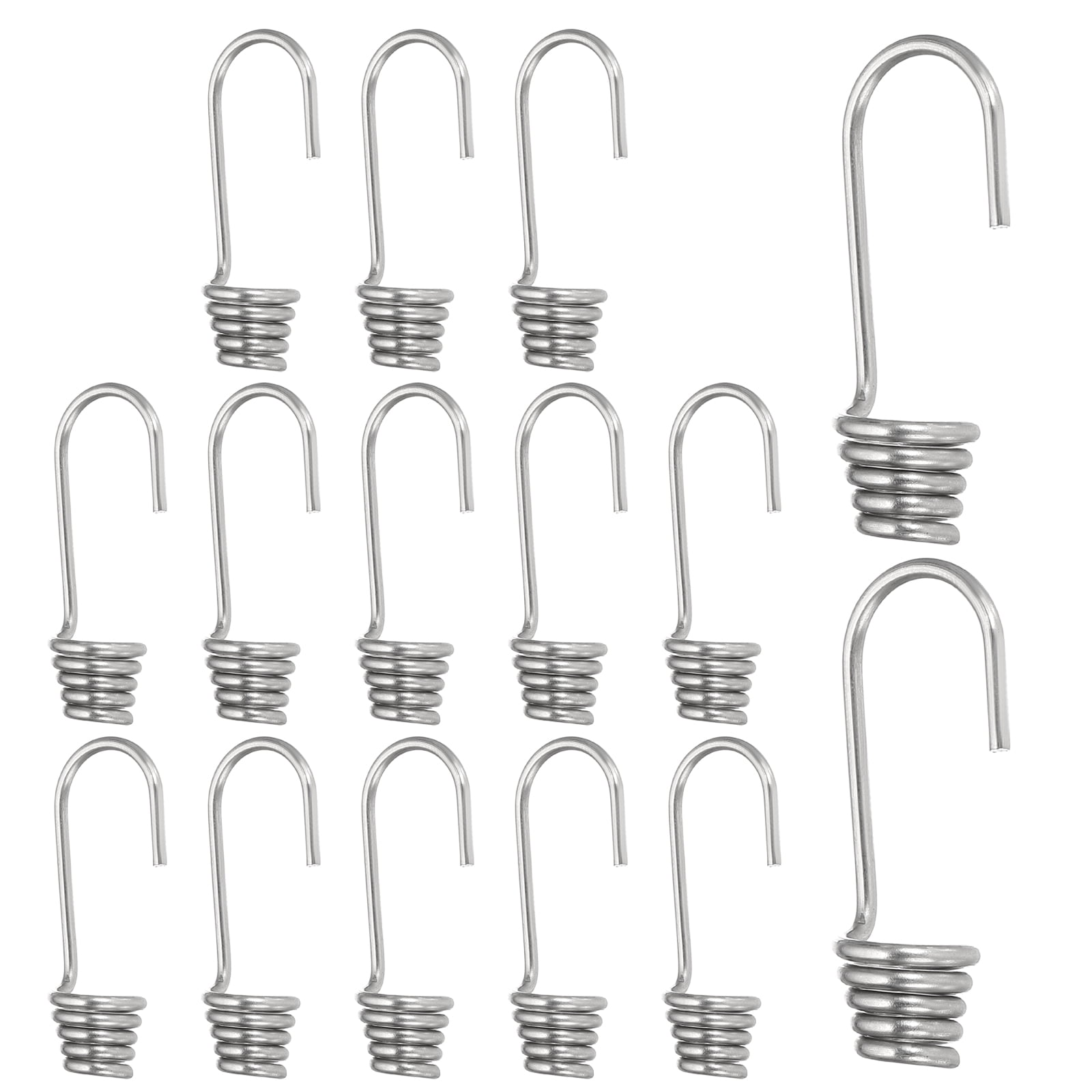 3/16"(5mm) Bungee Cord Hooks, Heavy Bungee Shock Cord Hook Spiral Wire ...