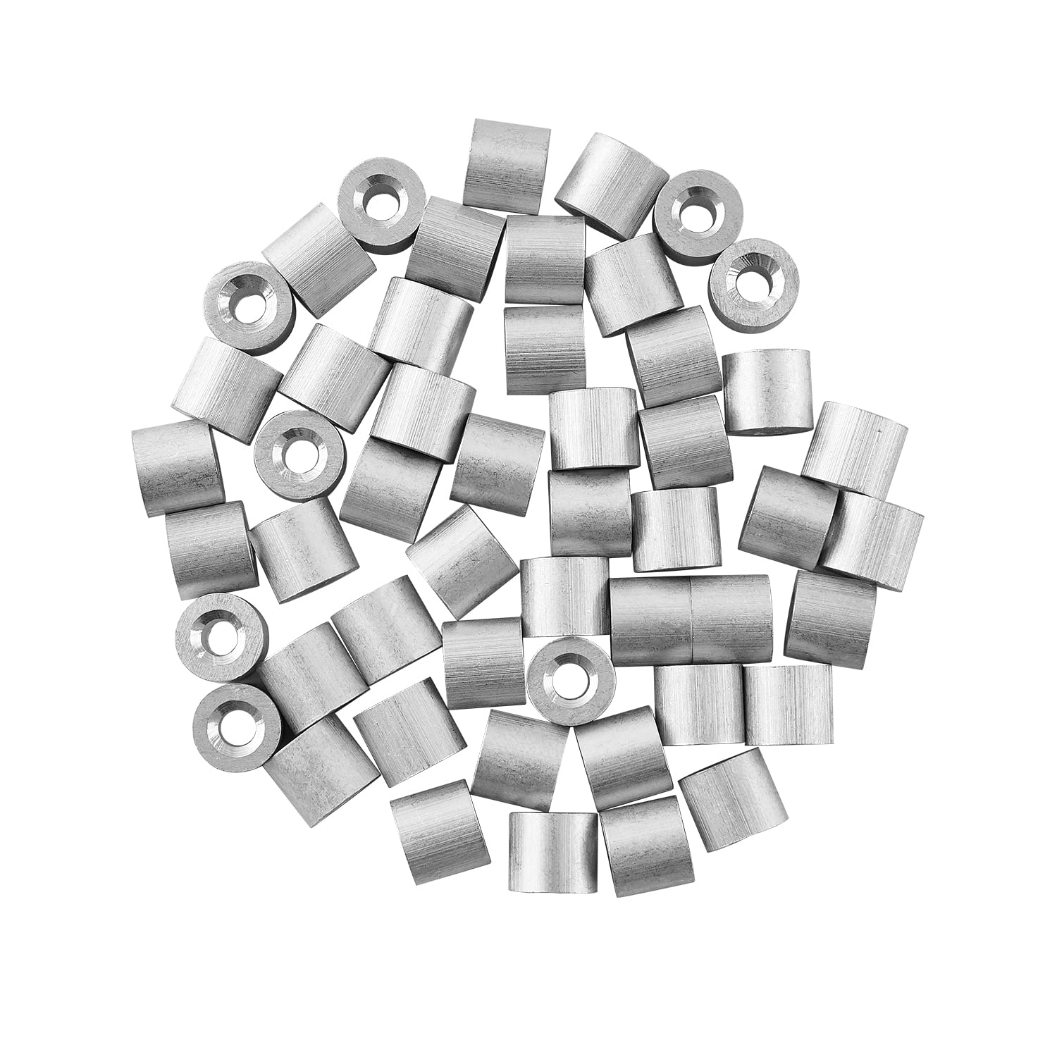 3/16" (5mm) Wire Rope Stop Loop Sleeve Round Crimps for Wire Rope Dia ...