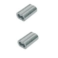 3/16" Aluminum Crimping Loop Sleeve Wire Rope Sleeves Double Barrel ...