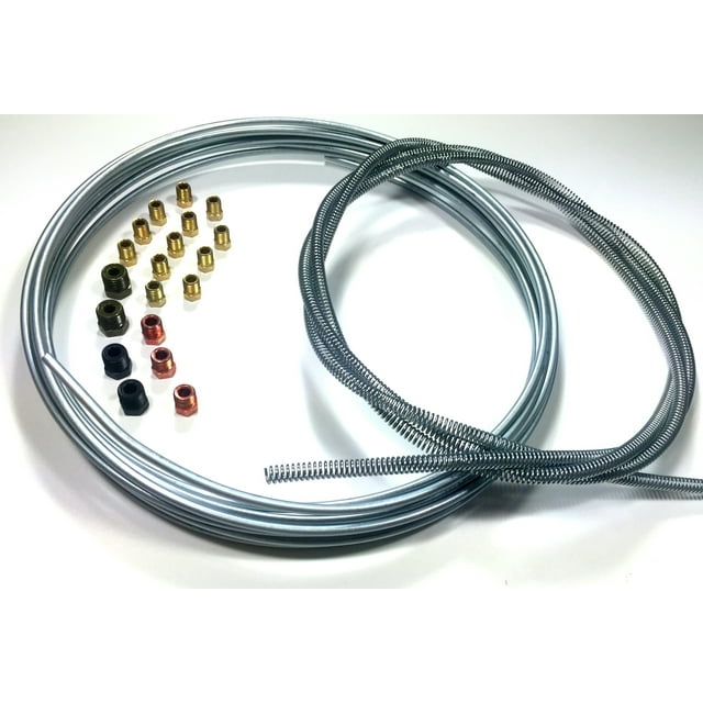 3/16 Brake Line Kit - Tube / Armor / Fittings - Walmart.com