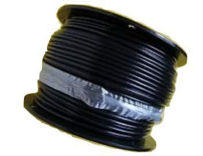 3/16" Coated to 1/4" Diameter, 7x19 Construction, Black Vinyl Coated ...