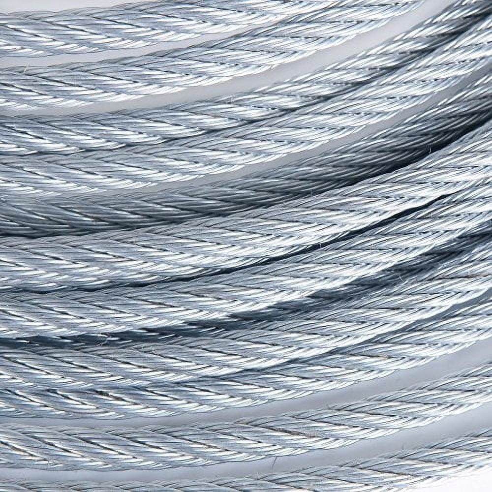 3/16" Galvanized Aircraft Cable Steel Wire Rope 7x19 (150 Feet ...