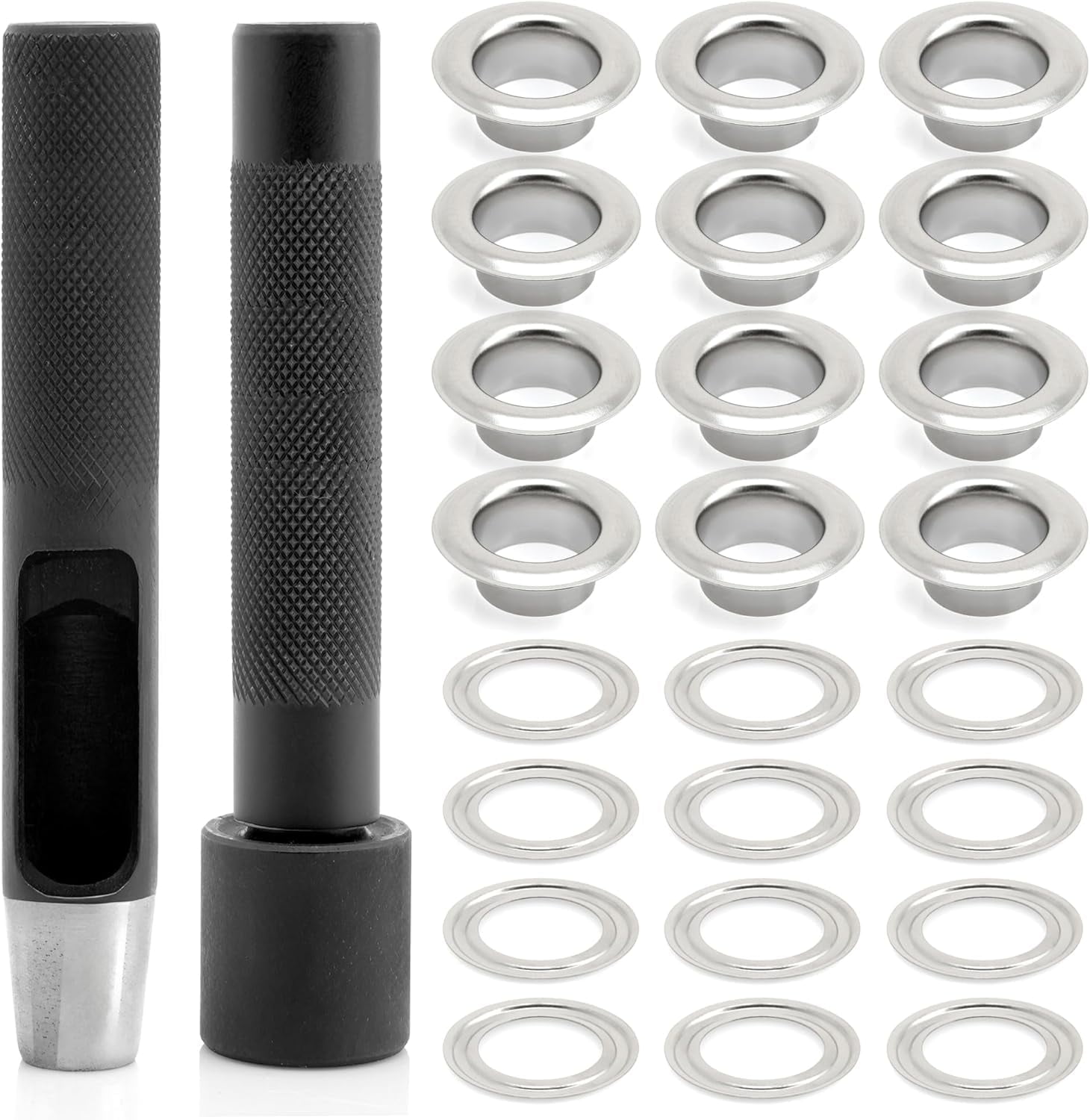 3/16" Grommet Tool Kit Eyelet Setting Tool Grommet Setter Hole Punch ...