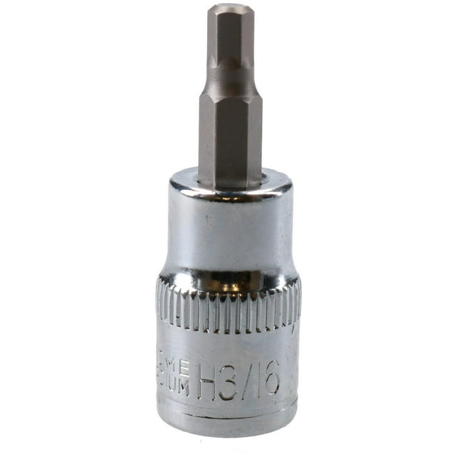 3/16" Hex Key Socket / Bit 3/8" Drive Imperial AF SAE 6 Sided Allen Key ...