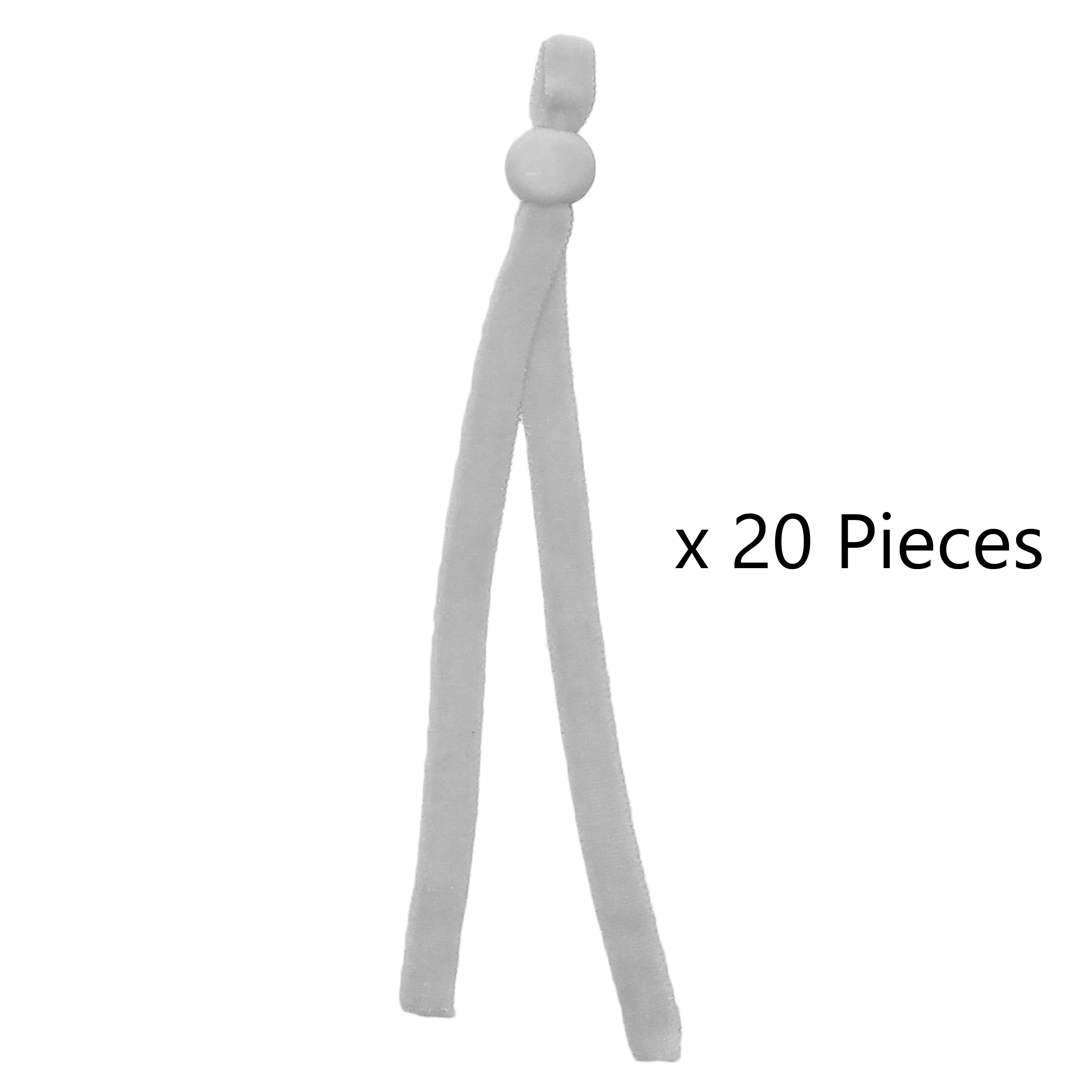 3/16 Inch (5mm) Soft Elastic Ear Loop Strap with adjustable buckle for ...