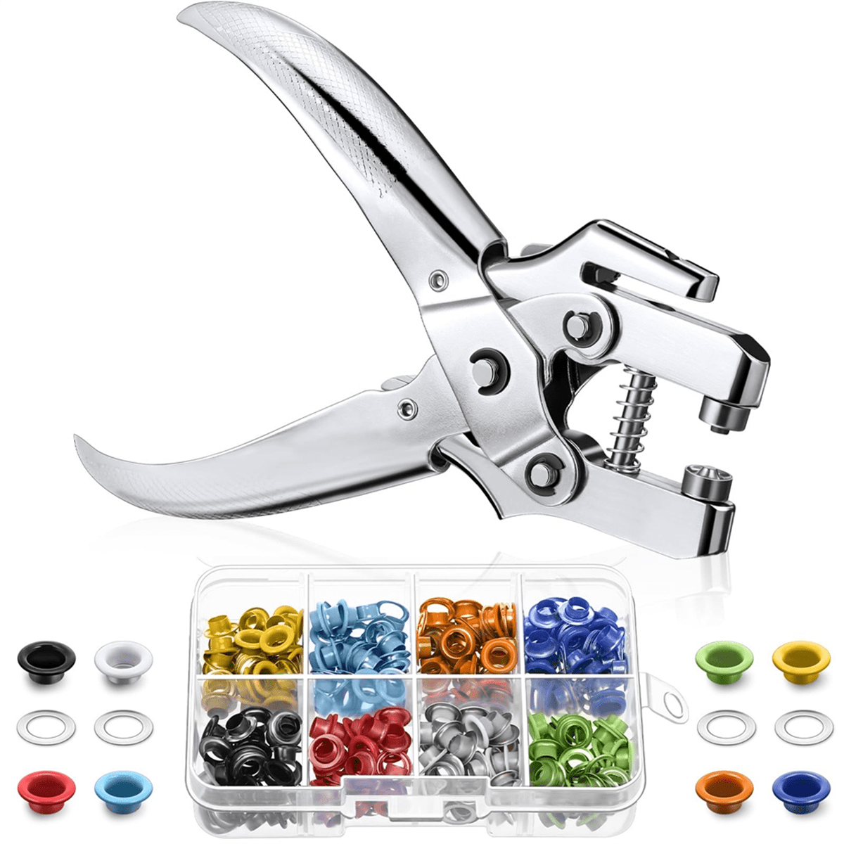 3/16 Inch Grommet Tool Kit Eyelet Plier Set Hole Punch Pliers for Shoes ...