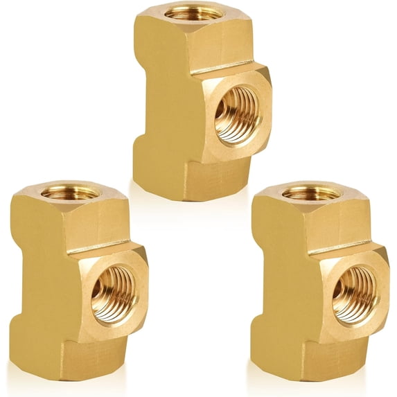 3/16 Line Tee - Upgraded 3 Way Line Tee for 3/8" 24 Threads, Universal ...