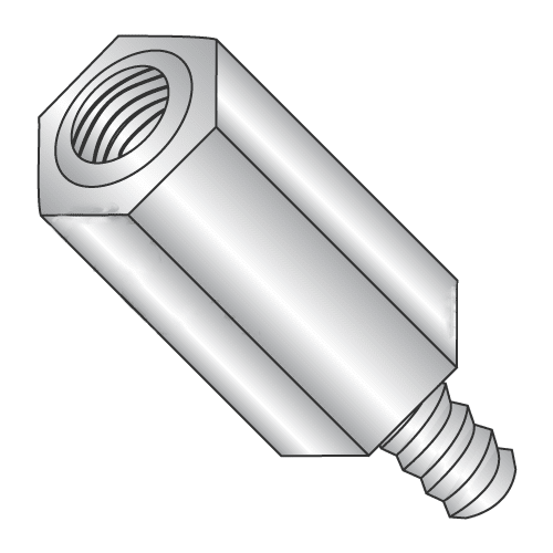 3/16" OD Hex Standoffs (Male-Female) / 4-40 x 13/16" / Stainless Steel ...