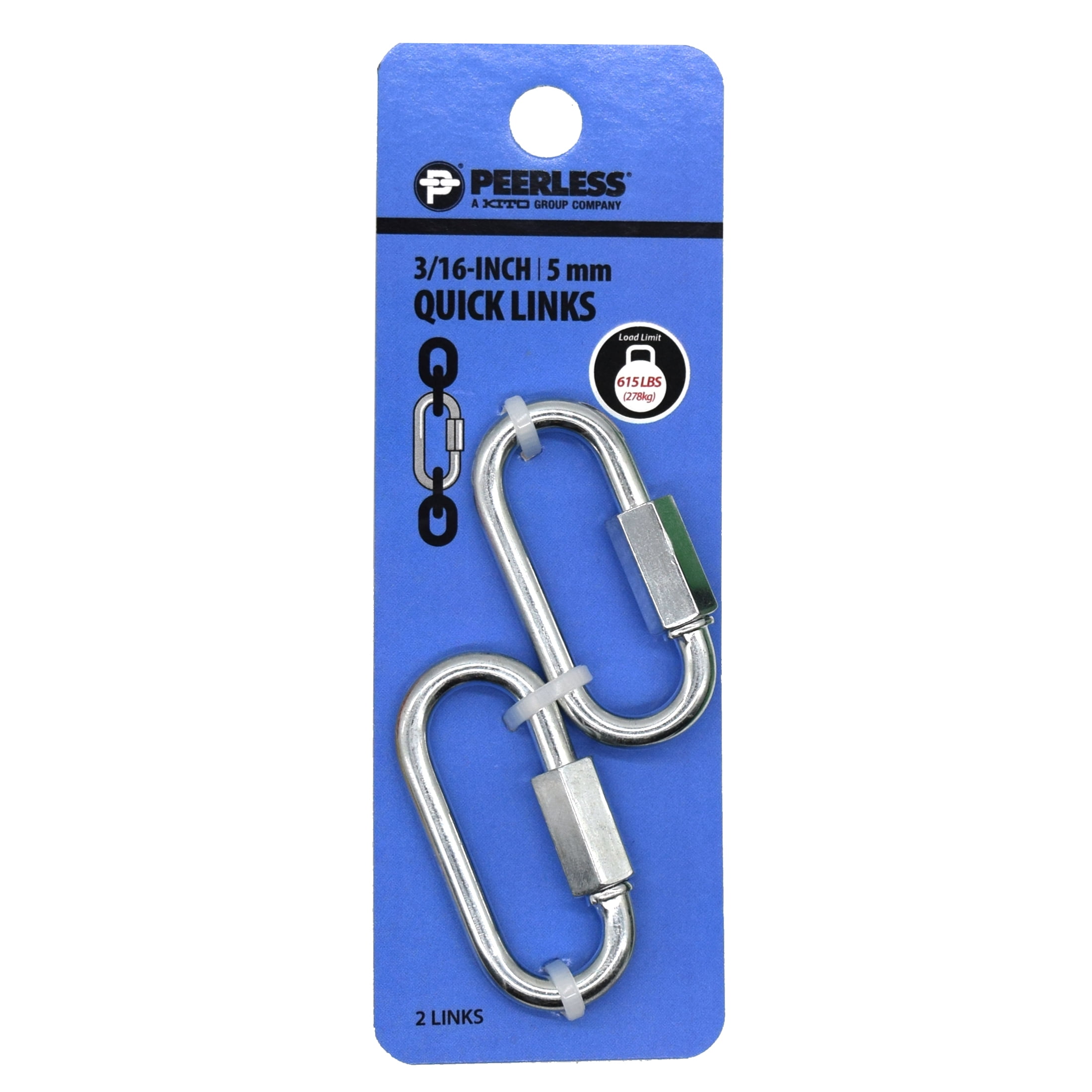 3/16" Quick Links, 2-Pack, Peerless Chain Company, #4721138 - Walmart.com