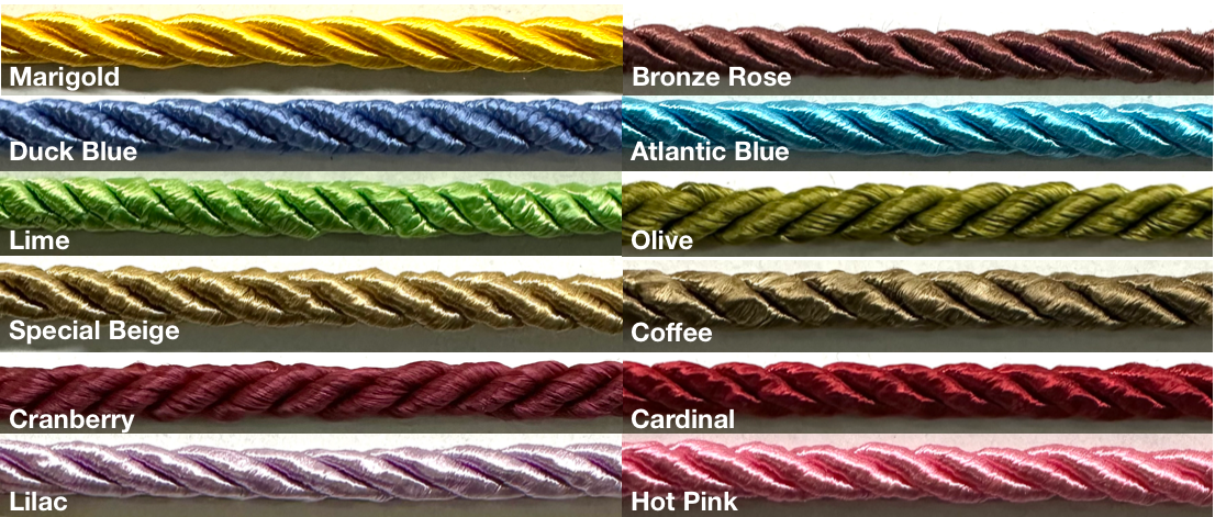 3/16" Twist Cord Rope Trimming - 18 Continuous Yards! - Walmart.com