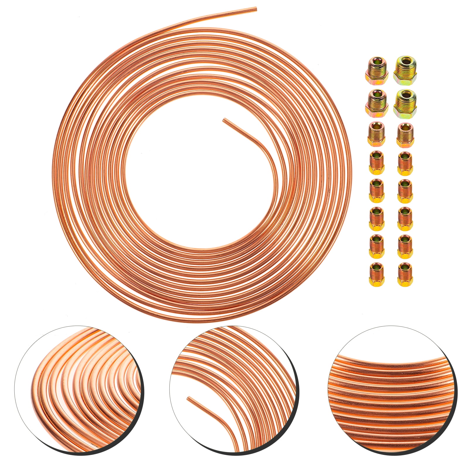 Healifty Brake Line Connector Car Brake Pipe Carbon Steel 1Pack for ...