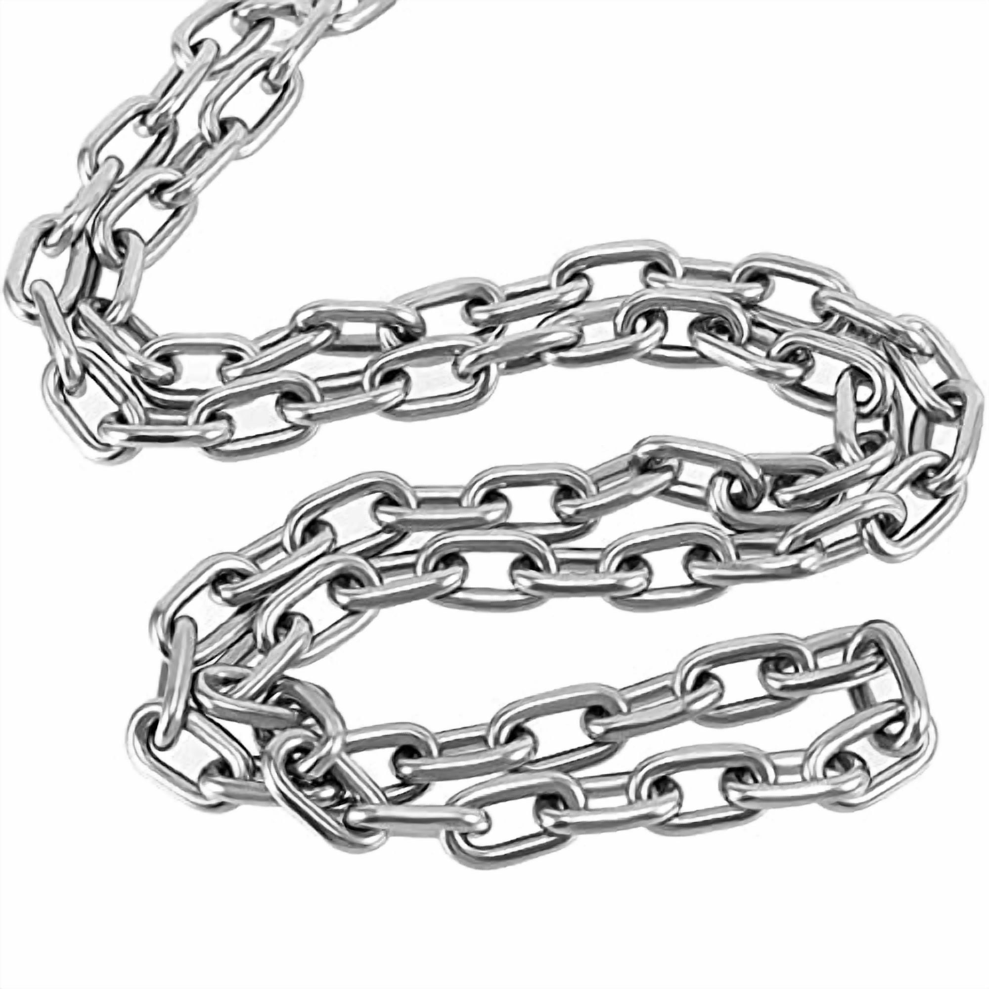 3/16 inch x 26.2 Feet 304 Stainless Steel Chain, Heavy Duty Metal Chain ...