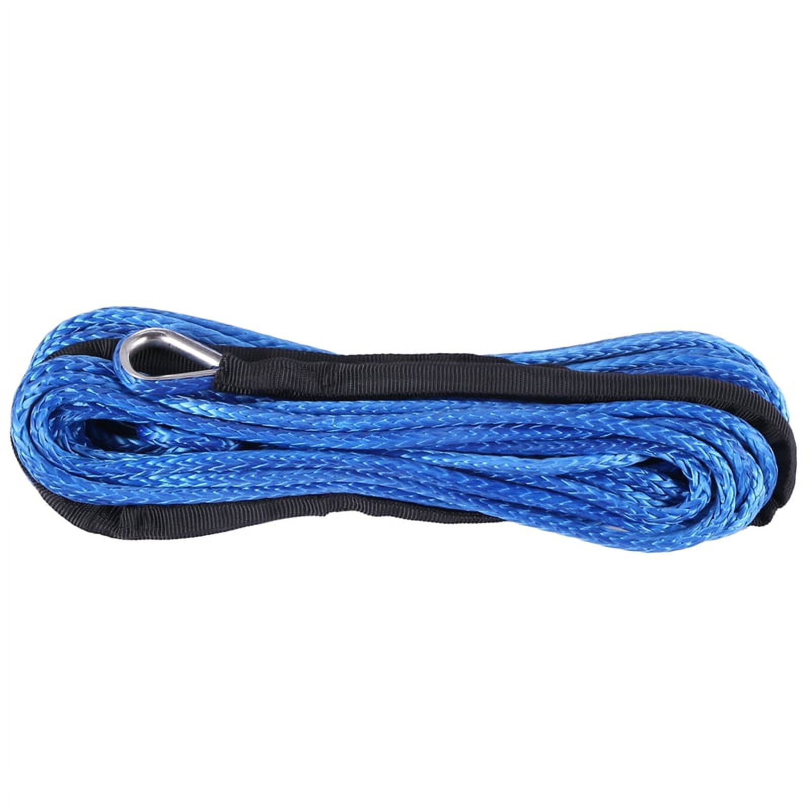 3/16 inch x 50 inch 7700 LBs Synthetic Winch Line Cable Rope with ...
