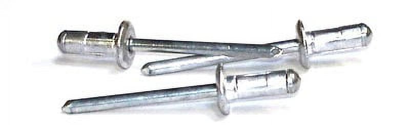 3/16" x .047"-.187" Low Profile Multi-Grip Rivets / All Steel / Zinc ...