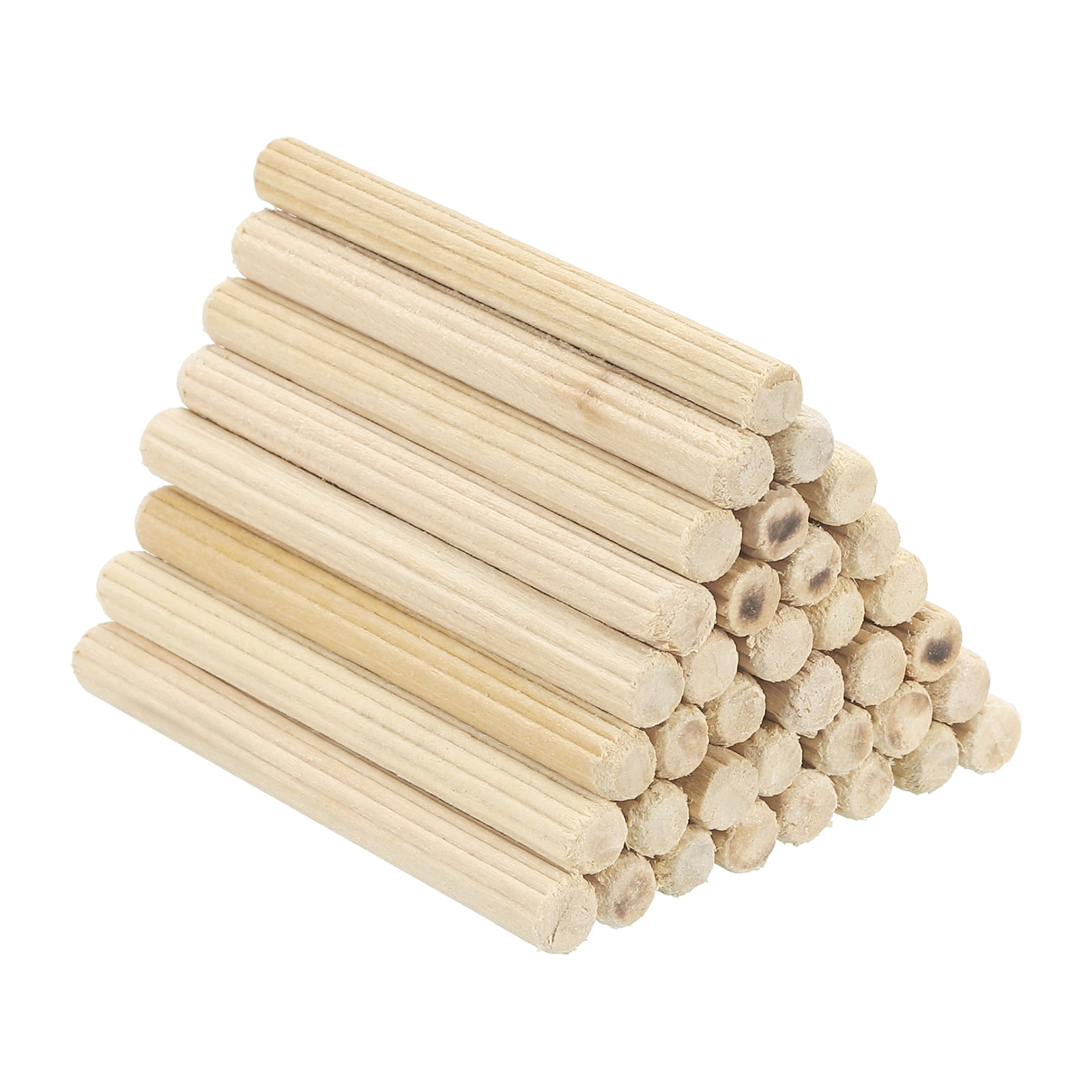 3/16" x 2-3/8" Wood Dowel Pins Fluted Wooden Dowels for Furniture ...