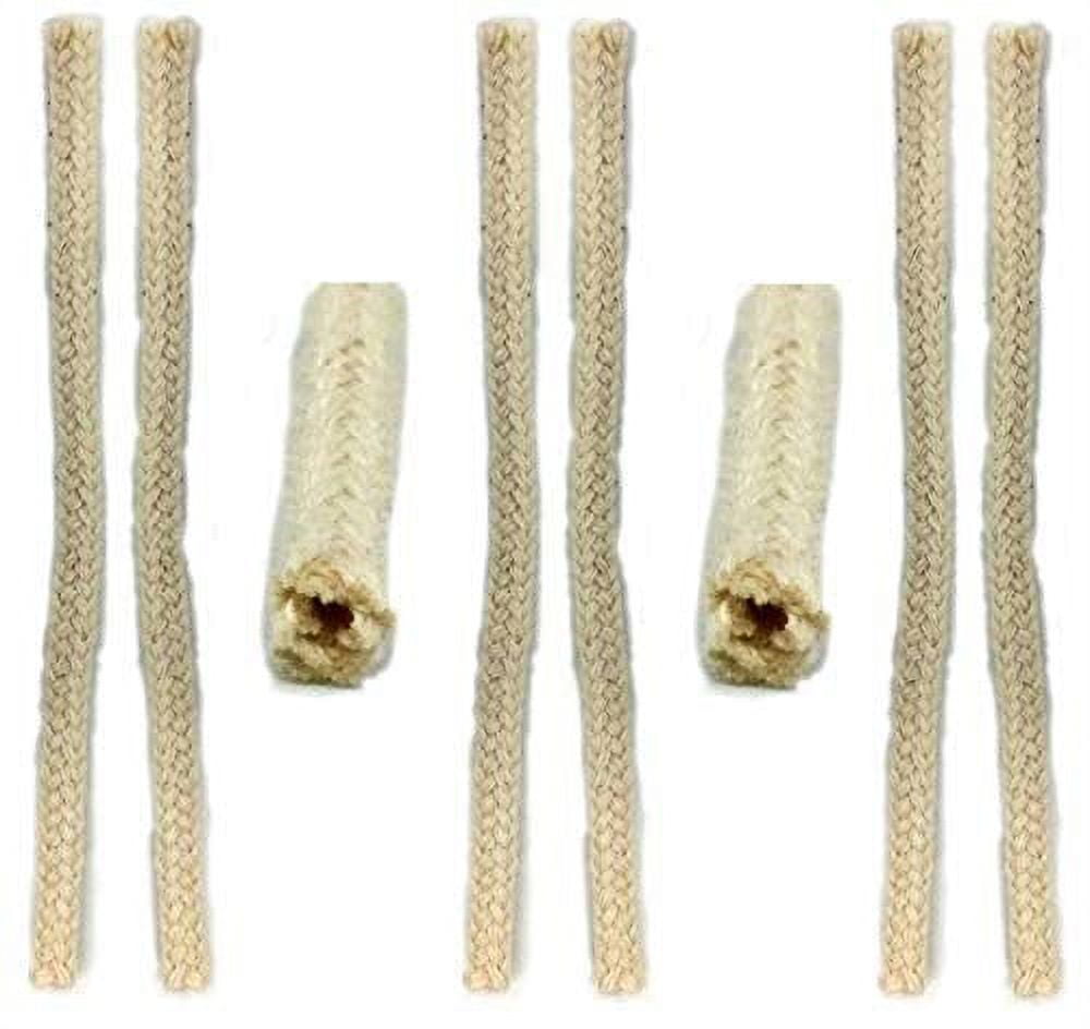 3/16" x Ten Feet Technology Wick Round Braided Cotton Replacement Wick ...